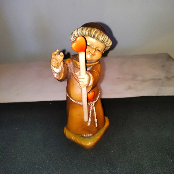Anri | Other | Anri Italy Genuine Wood Carving The Friar Boy Monk Heart ...